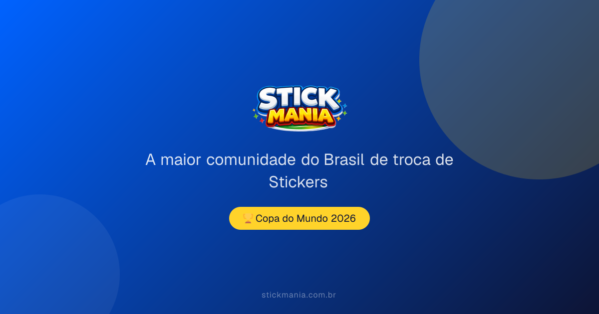 Checklist completo do álbum da Copa 2026 · StickMania · StickMania